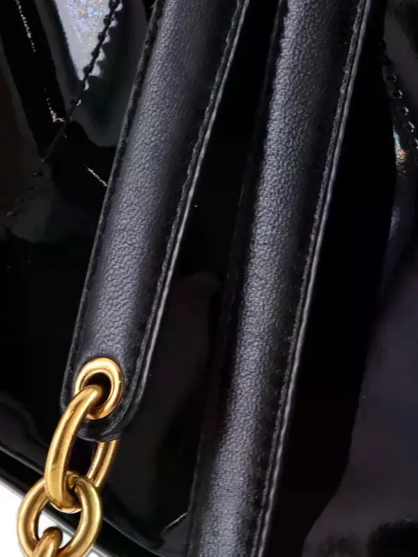 Saint Laurent Jamie 4.3 Quilted Patent Large Shoulder Bag - Black