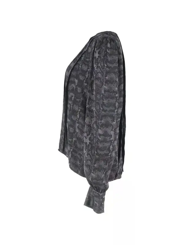 ANINE BING Renee Python-print Top