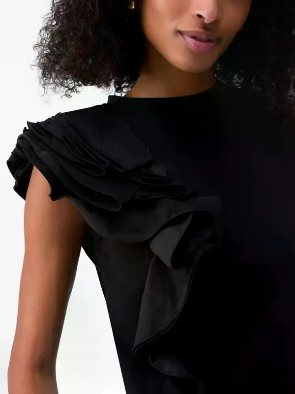 Liu Jo Taffeta Detail Top - Black