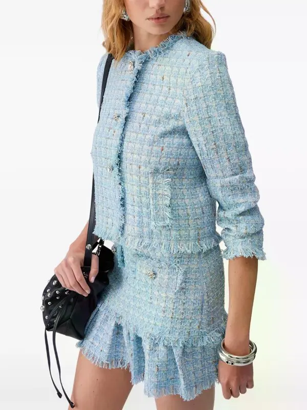 Liu Jo Bouclé Miniskirt With Embellished Details