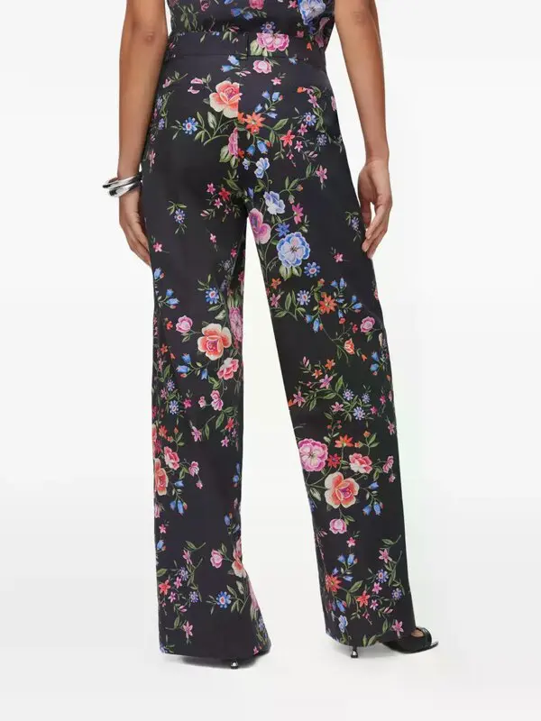 Liu Jo Straight-leg Floral Print Trousers