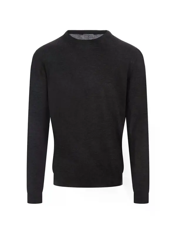 Fedeli Crew-neck Sweater - Black