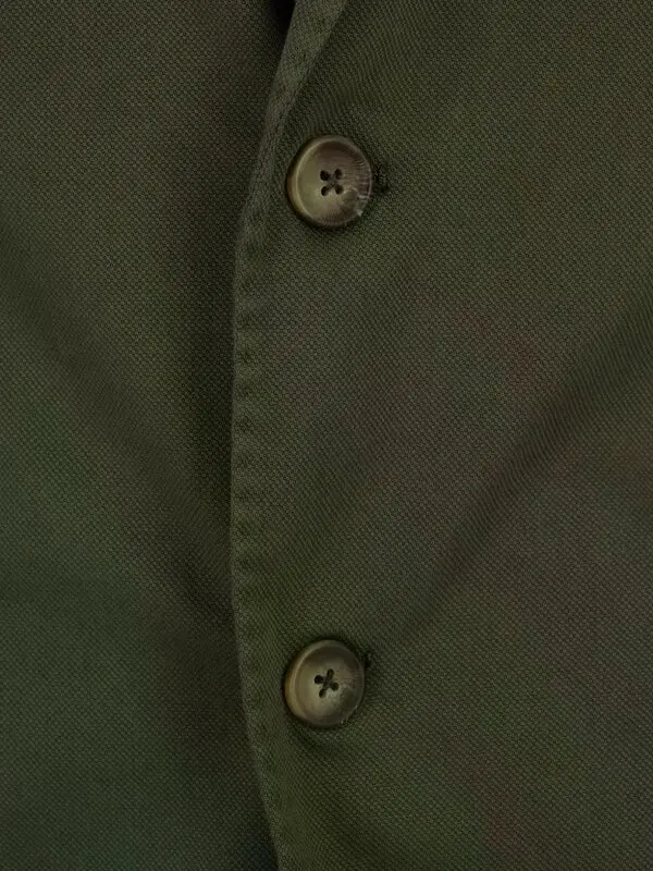 RUSSOCAPRI Button Oxford Cotton Blazer