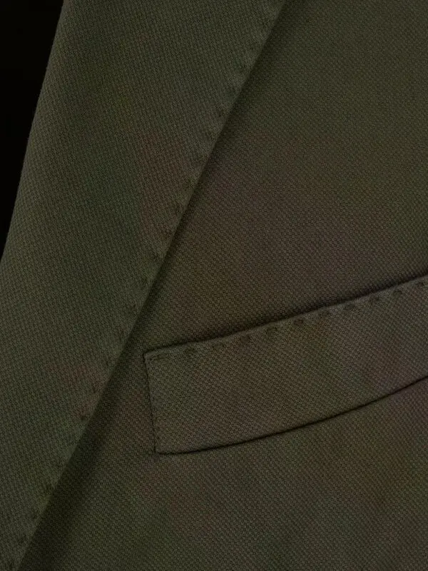 RUSSOCAPRI Button Oxford Cotton Blazer