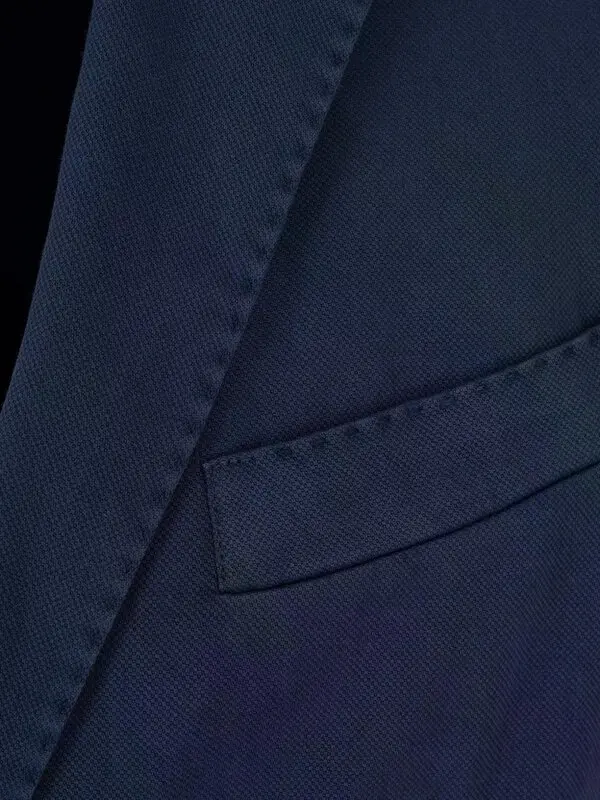 RUSSOCAPRI Oxford Single-breasted Blazer
