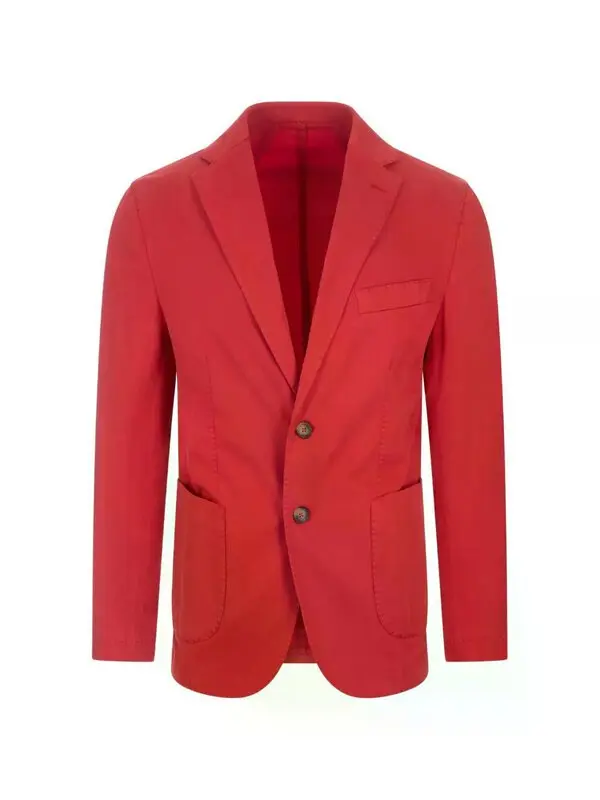 RUSSOCAPRI Oxford Button Cotton Blazer
