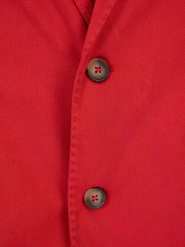 RUSSOCAPRI Oxford Button Cotton Blazer