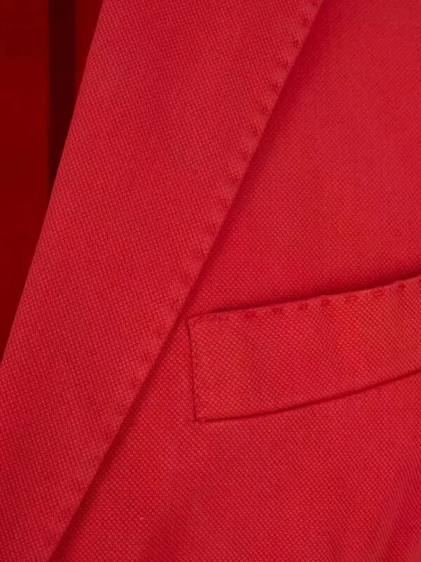 RUSSOCAPRI Oxford Button Cotton Blazer