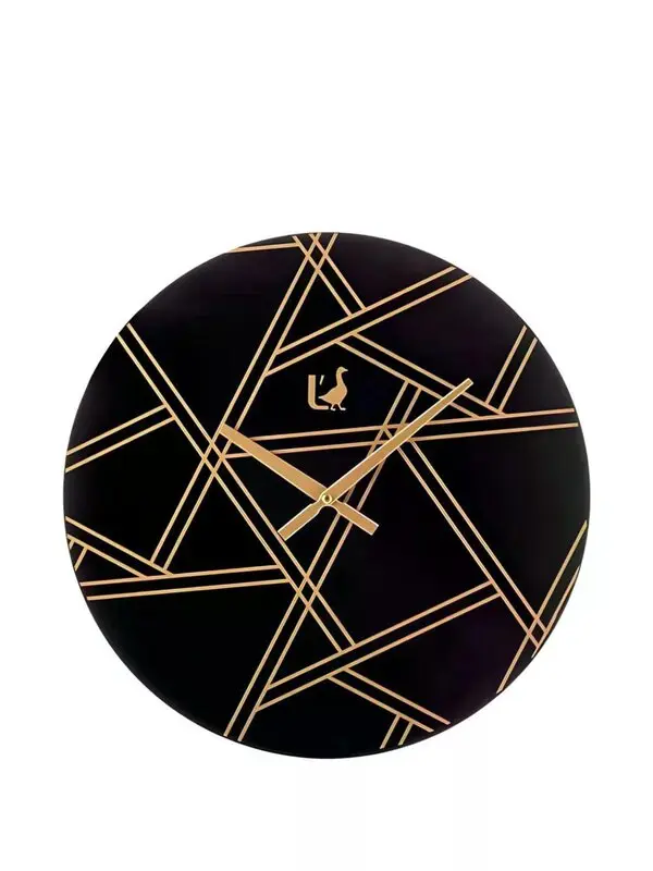 L'OCA NERA Geometric-print Wall Clock
