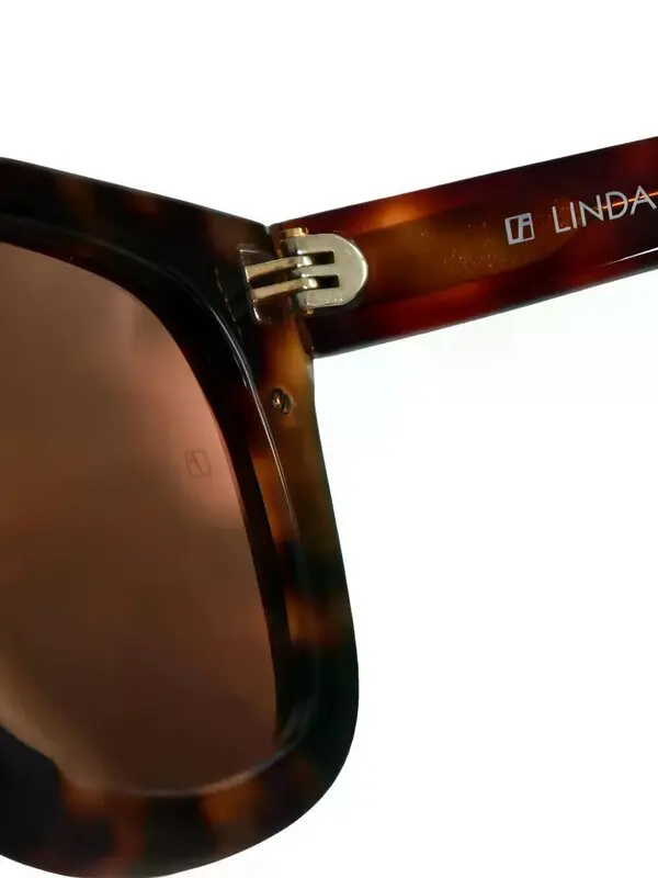 Linda Farrow Top-bar Square-frame Sunglasses
