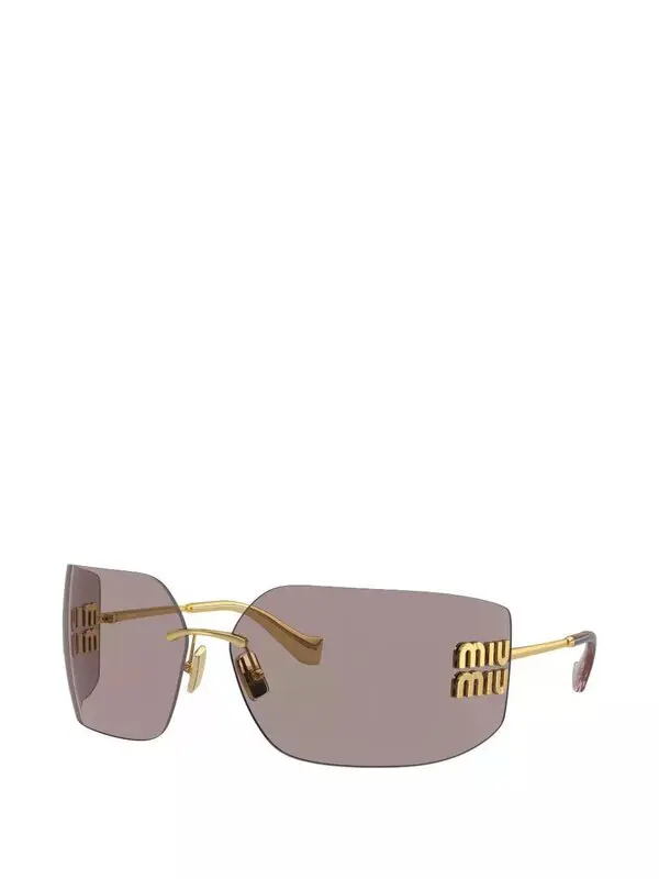 Miu Miu Logo Square-frame Sunglasses