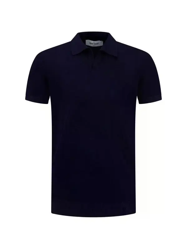 GRAN SASSO Short-sleeve Polo Shirt - Blue