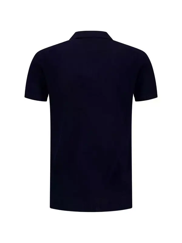 GRAN SASSO Short-sleeve Polo Shirt - Blue
