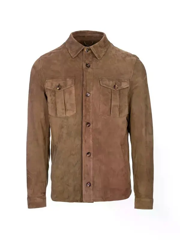 KIRED Buttoned Flap-pocket Overshirt