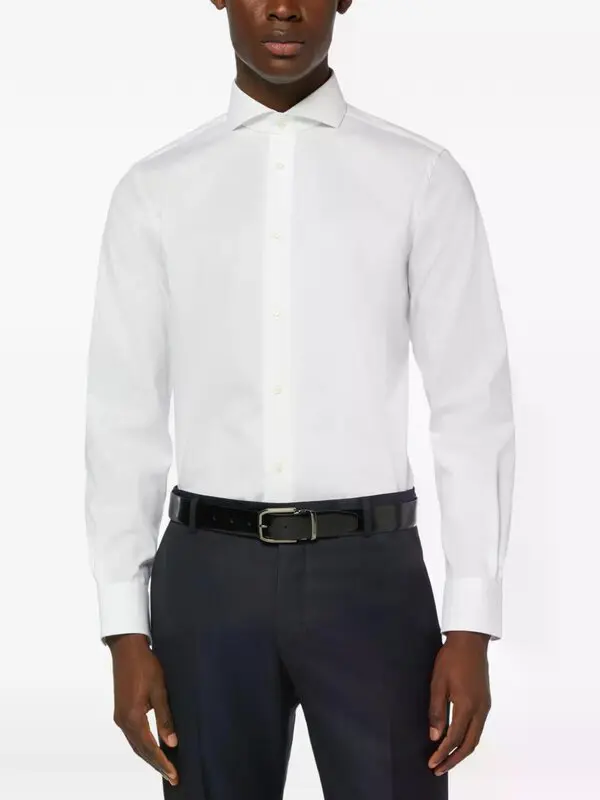 Boggi Milano Naples-collar Pinpoint Shirt