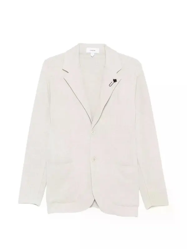 LARDINI Notched Patch Pocket Jacket