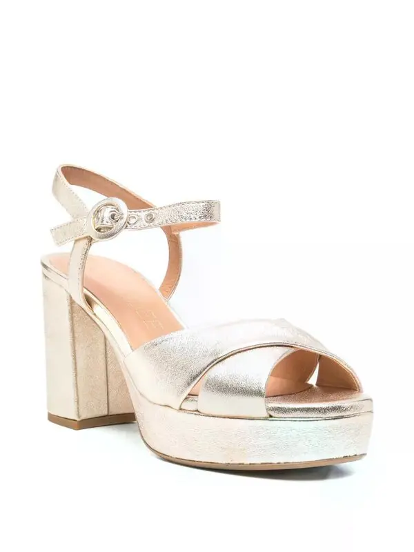 JULIE DEE Platform-heel Crossover-strap Sandals