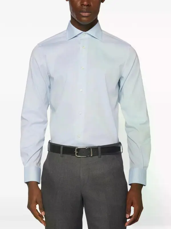 Boggi Milano Windsor-collar Pinpoint Shirt