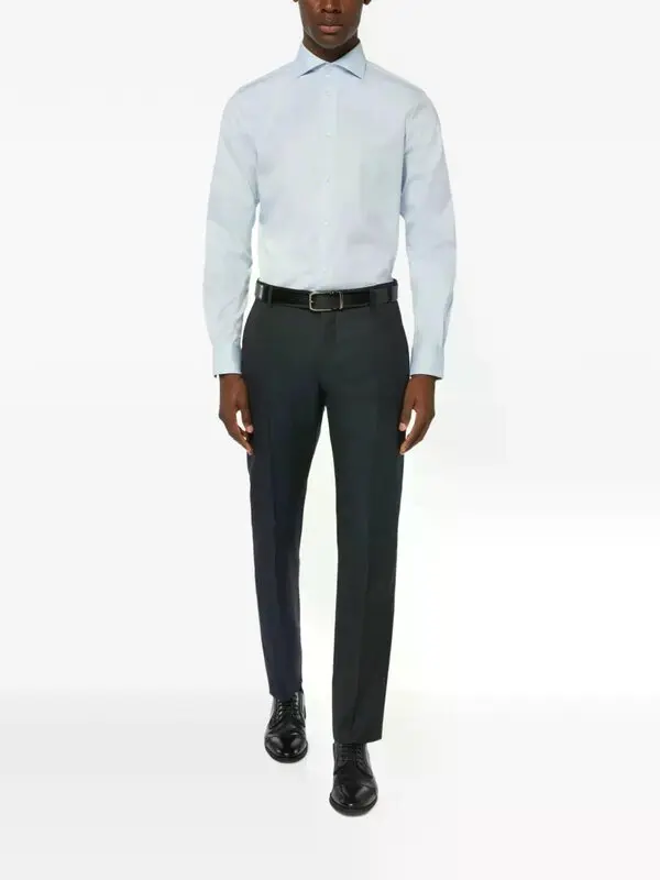 Boggi Milano Opne-collar Cotton Shirt