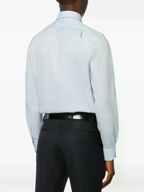 Boggi Milano Opne-collar Cotton Shirt