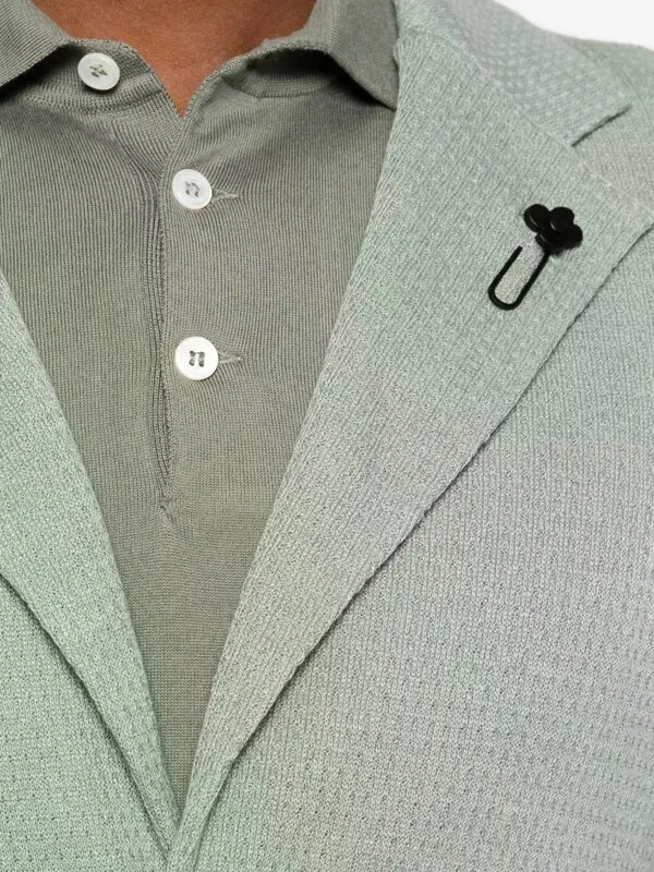LARDINI Patch Pocket Blazer - Green
