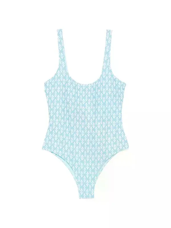 IU RITA MENNOIA Patterned One Piece Swimsuit - Blue