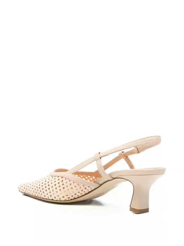 JULIE DEE Woven Slingback Pumps