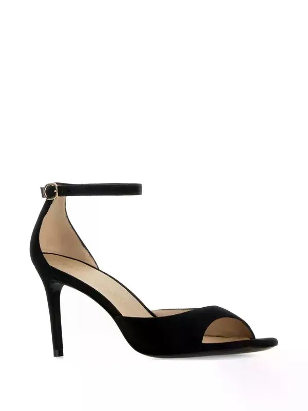 STUART WEITZMAN Nudistia Ankle Strap Peep-toe Pumps