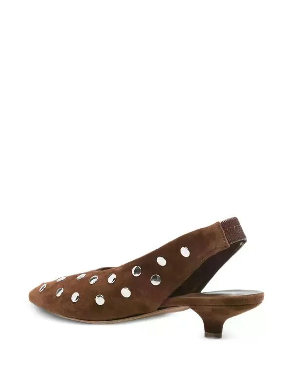 BIANCADI Studded Slingback Pumps
