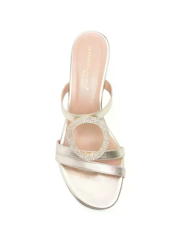EDDI CUOMO Circle-embellished Mules