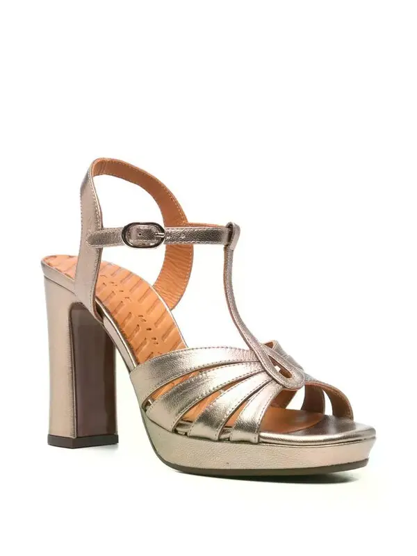 Chie Mihara Cafra T-strap Platform Sandals - Grey