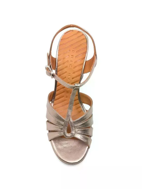Chie Mihara Cafra T-strap Platform Sandals - Grey
