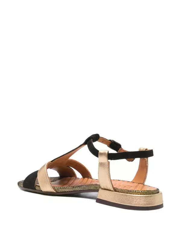 Chie Mihara T-strap Sandals - Gold