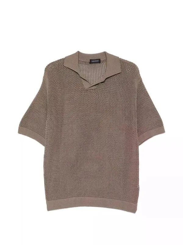 Tagliatore Knitted Short-sleeve T-shirt - Brown