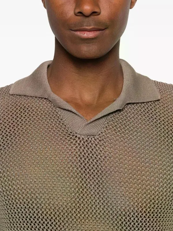 Tagliatore Knitted Short-sleeve T-shirt - Brown