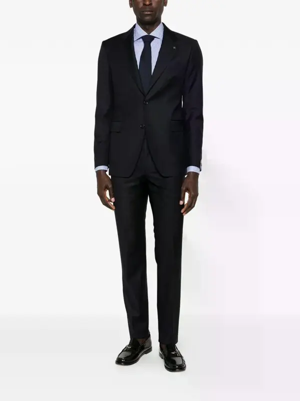 Tagliatore Notched-lapels Suit - Blue