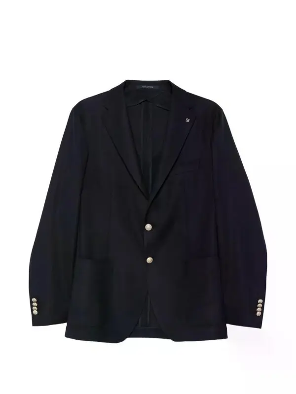 Tagliatore Button Notched Lapel Jacket - Blue