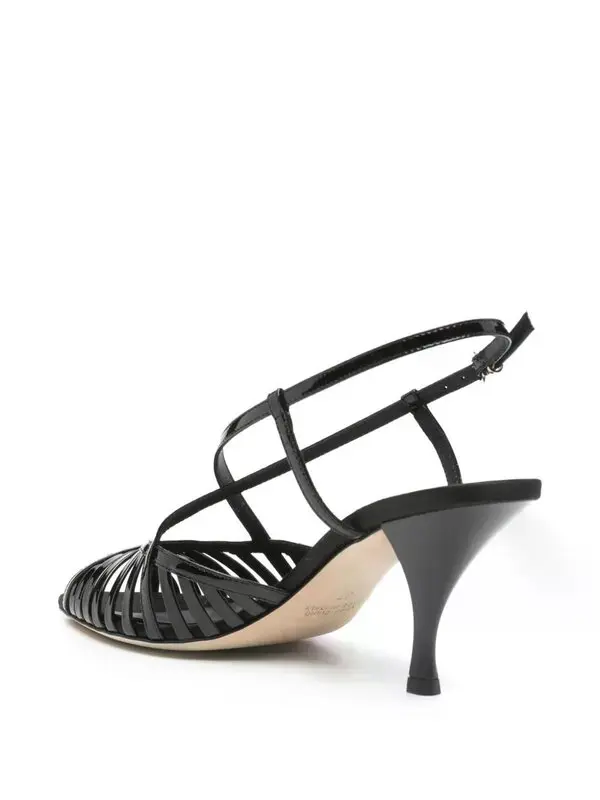 LELLA BALDI Open-toe Strap Sandals - Black