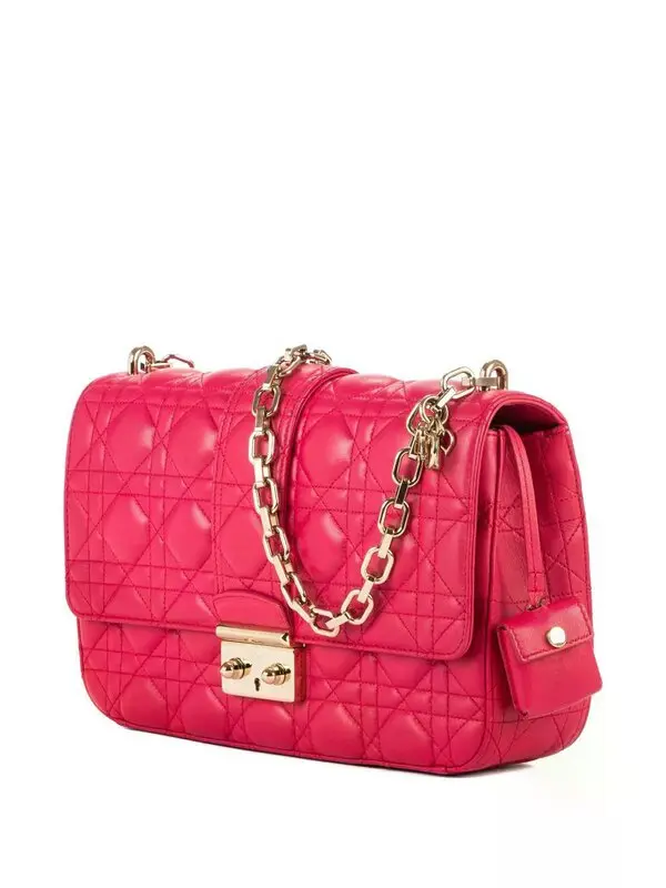 Dior Quilted Chain Bag - Pink