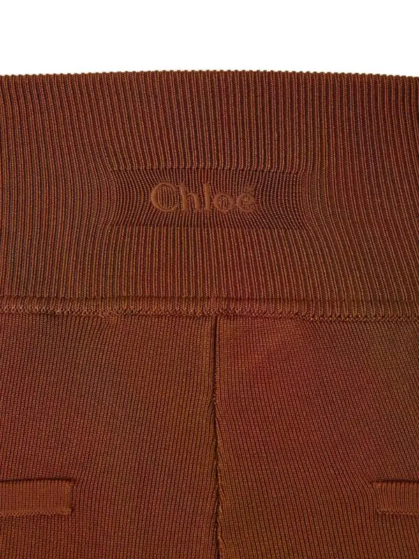 Chloé Jacquard Stirrup Trousers