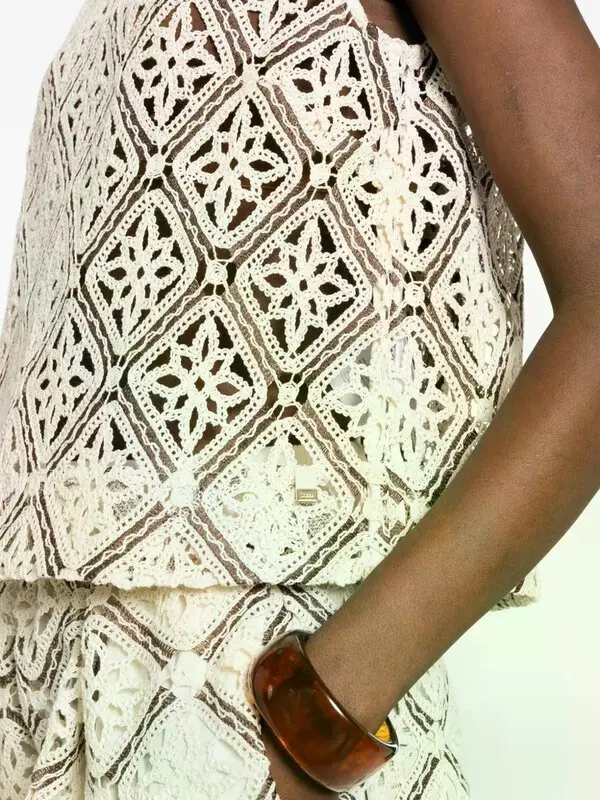 Herno Geometric Crochet Top