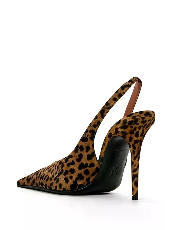 Amina Muaddi Anok Slingback Pumps - Brown