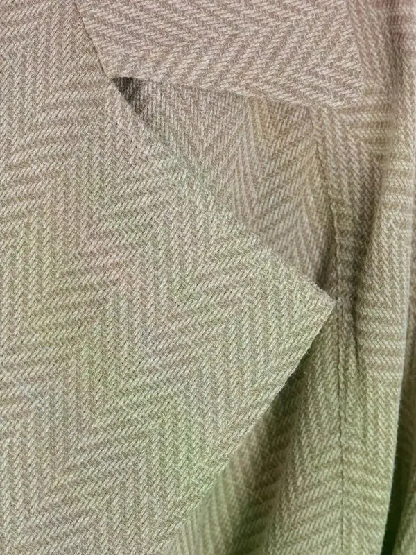 Dusan Belted Herringbone Pattern Coat