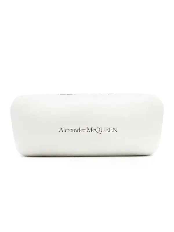 Alexander McQueen Logo-engraved Rectangular Sunglasses