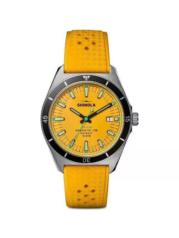Shinola Duck 3hd 40mm Strap Watch - Yellow