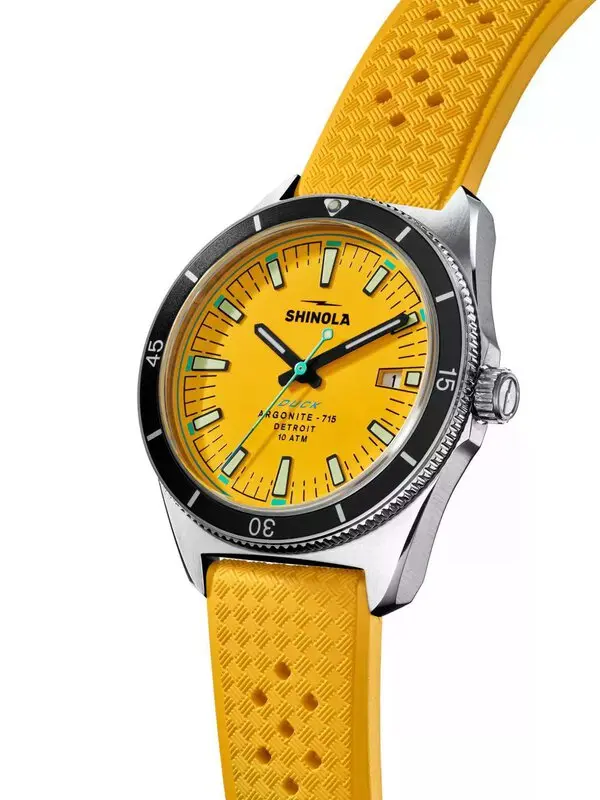 Shinola 40mm Watch With Dial And Black Bezel