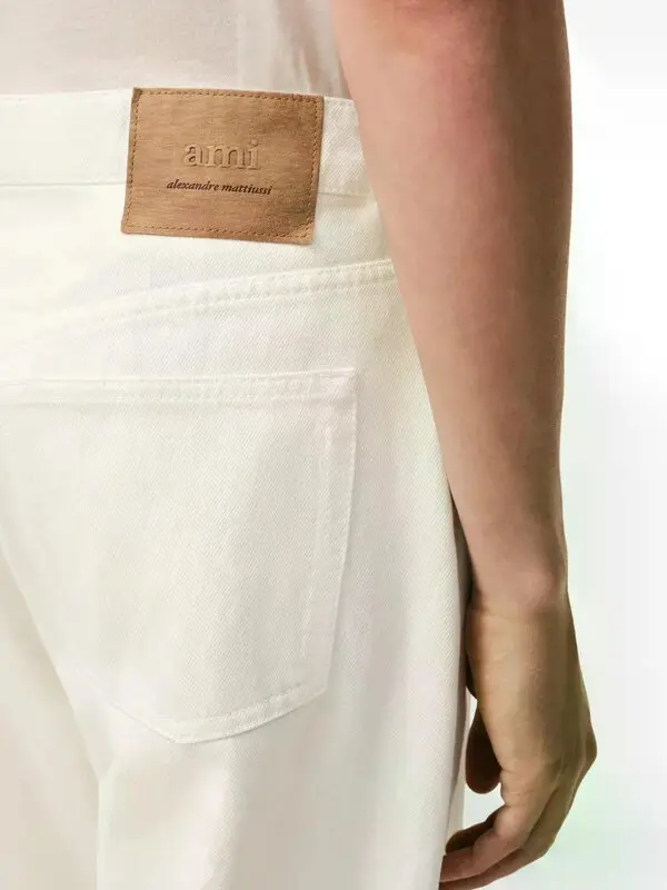 AMI Paris Cotton Loose-fit Wide Leg Jeans
