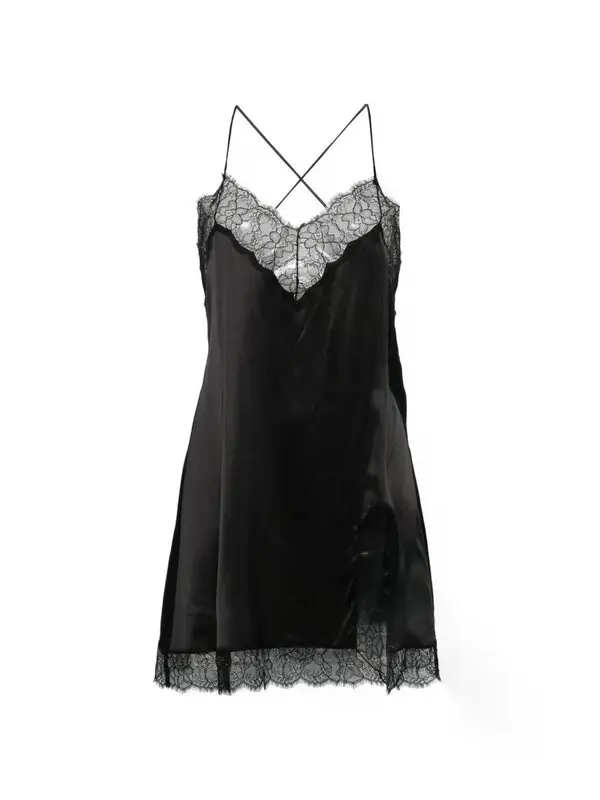 Dolce & Gabbana Mini Slip Dress - Black