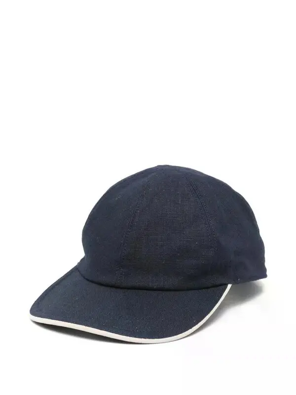 Eleventy Curved Peak Cap - Blue