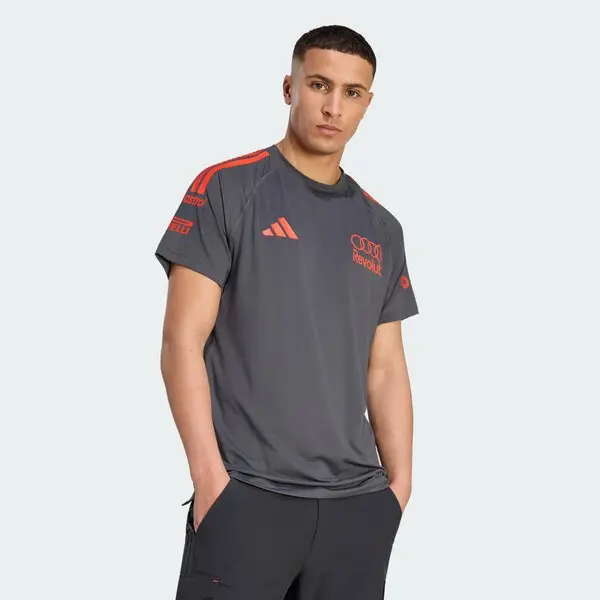Adidas Audi Revolut F1 Team Mechanics Jersey - Utility Black / Hi-res Red